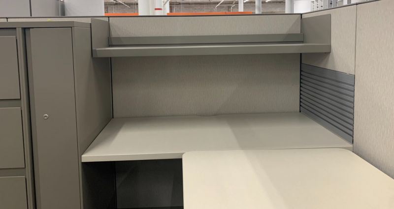 PreOwned Steelcase Answer 7’x6’ cubicles with electric sit-to-stand ...